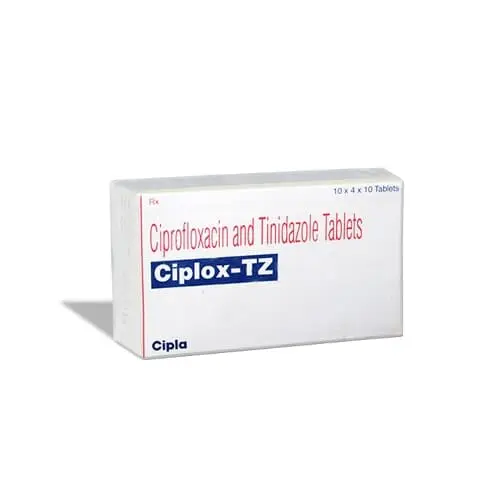 Ciplox TZ (Ciprofloxacin + Tinidazole) Tablets Online at Best Price