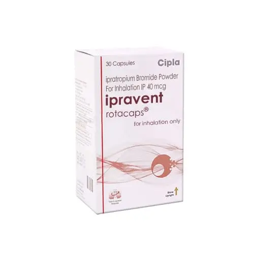 Ipravent 40 Mcg Rotacap (Ipratropium 40 Mcg) Online at Best Price